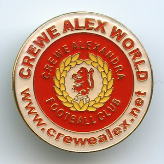 Crewe Alexandra Football Club pin badges: Crewe Alex World Badge