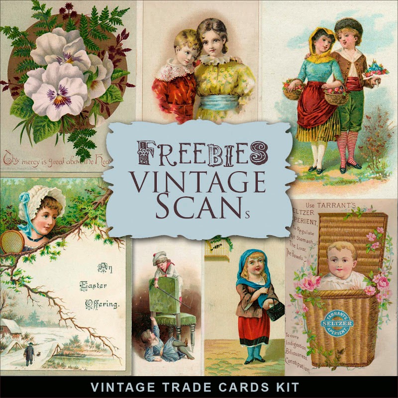Freebies Vintage Trade Cards Kit:Far Far Hill - Free database of ...