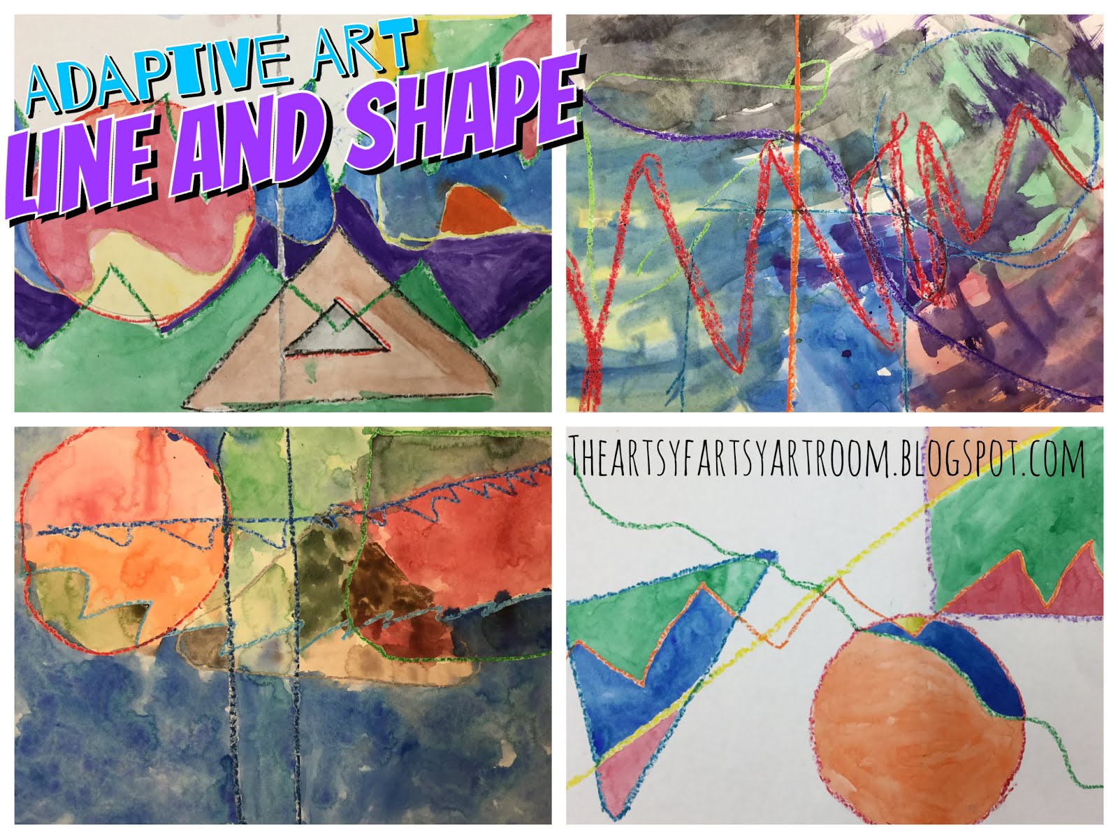 The Artsy Fartsy Art Room: Adaptive Art: Line and Shape (2015)