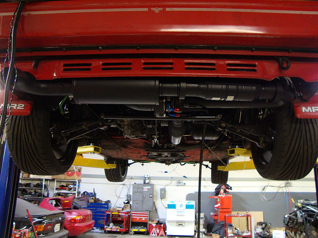 BlackTrax Projects: Project Pics: David's Twincharged AW11 Hot Side Work