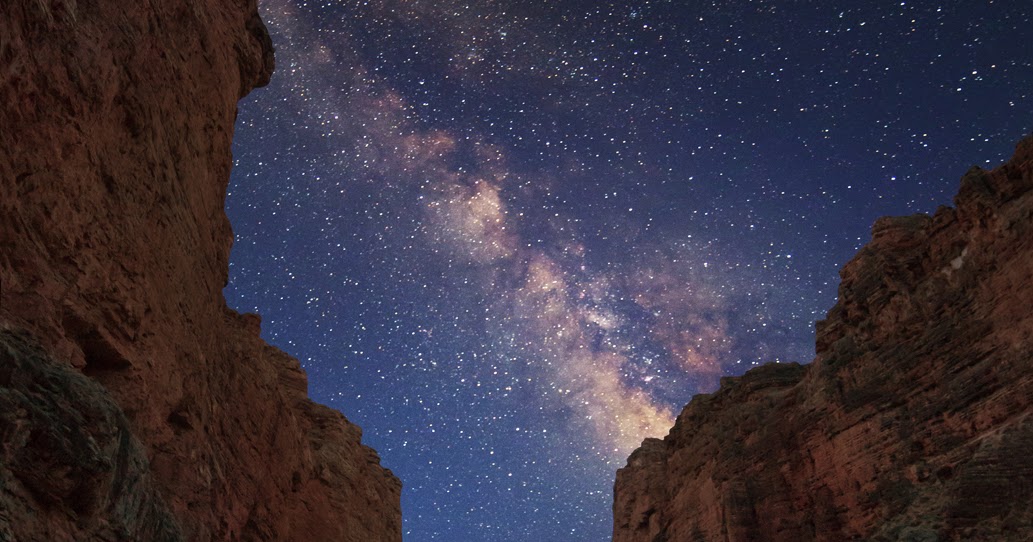 Into The Night Photography: Milky Way from the bottom of the Grand Canyon