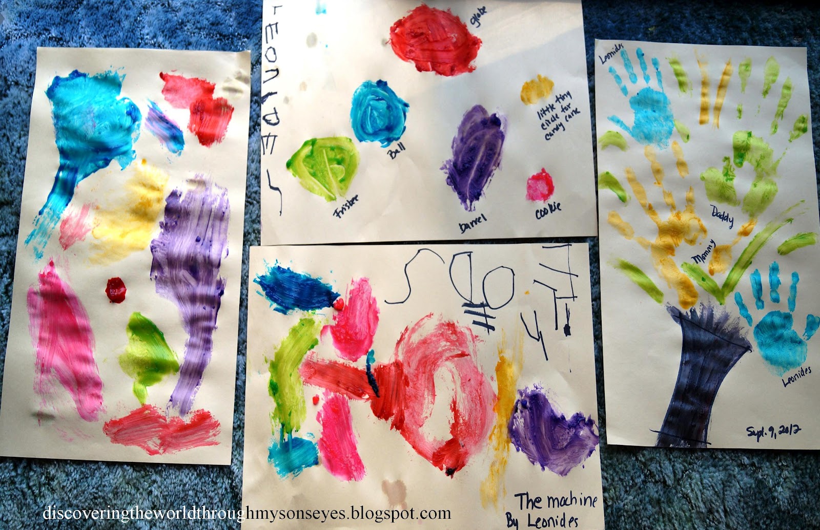 Homemade Paint + Kiddo = One Happy Child! {Lazy Sunday Arts & Crafts}