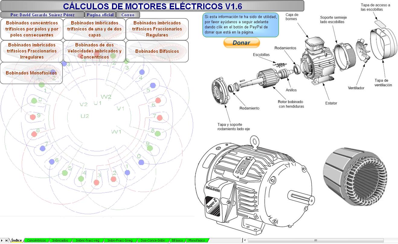 Todo técnico y más: CÁLCULO DE MOTORES ELÉCTRICOS V1.6 (BOBINADOS ...