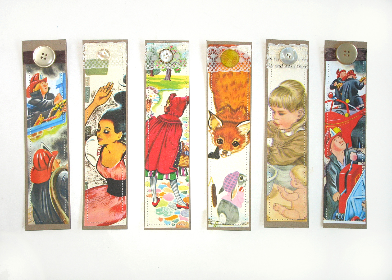 Merry-Go-Round Handmade: Vintage Retro Upcycled Handmade OOAK Bookmarks ...