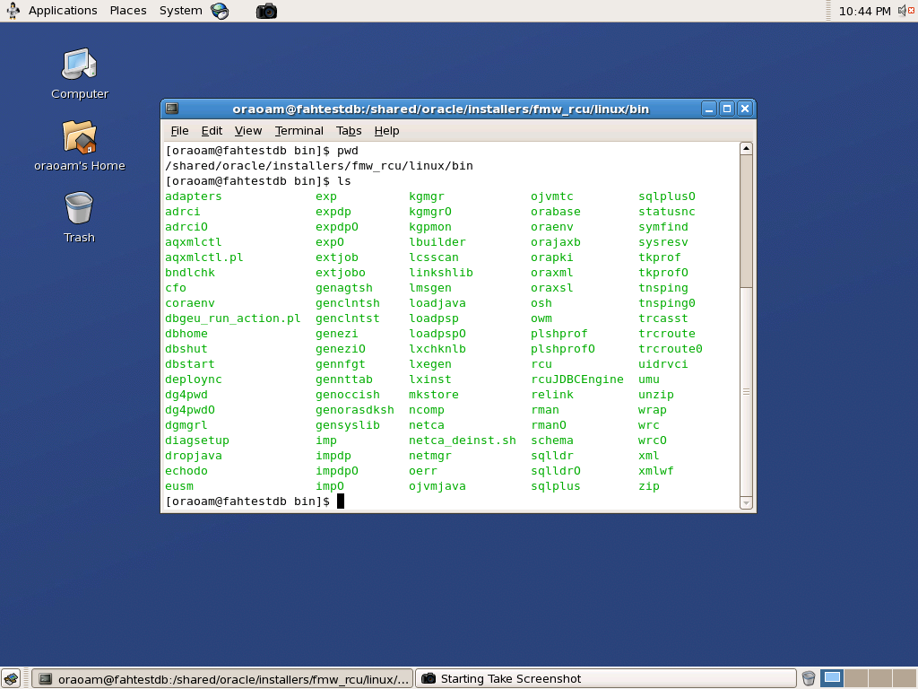 Oracle Fusion Applications Creating Oam11g Database Rcu