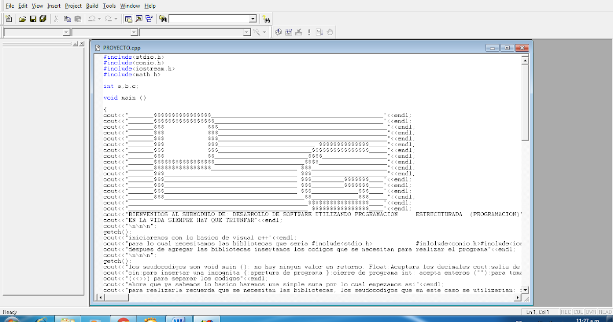 DESARROLLA SOFTWARE UTILIZANDO PROGRAMACION ESTRUCTURADA-JAFG: PROYECTO FINAL