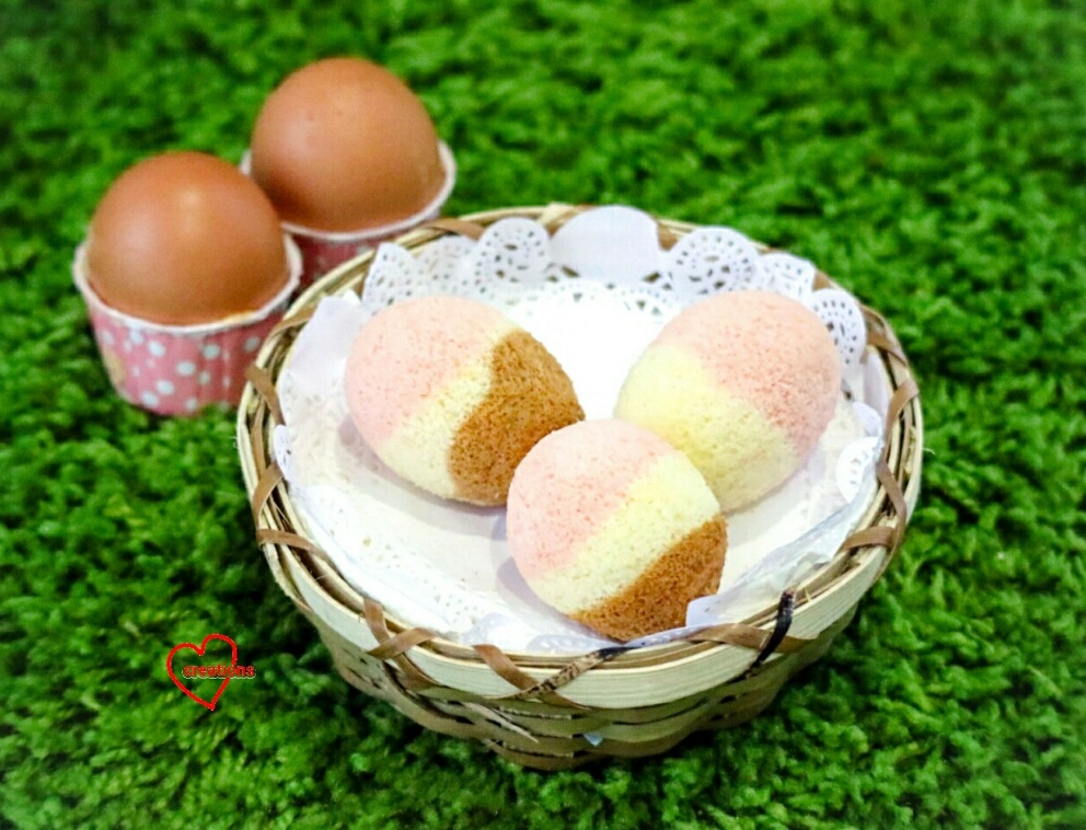 Loving Creations for You: Neopolitan 'Easter egg' Chiffon Cake Pops in ...