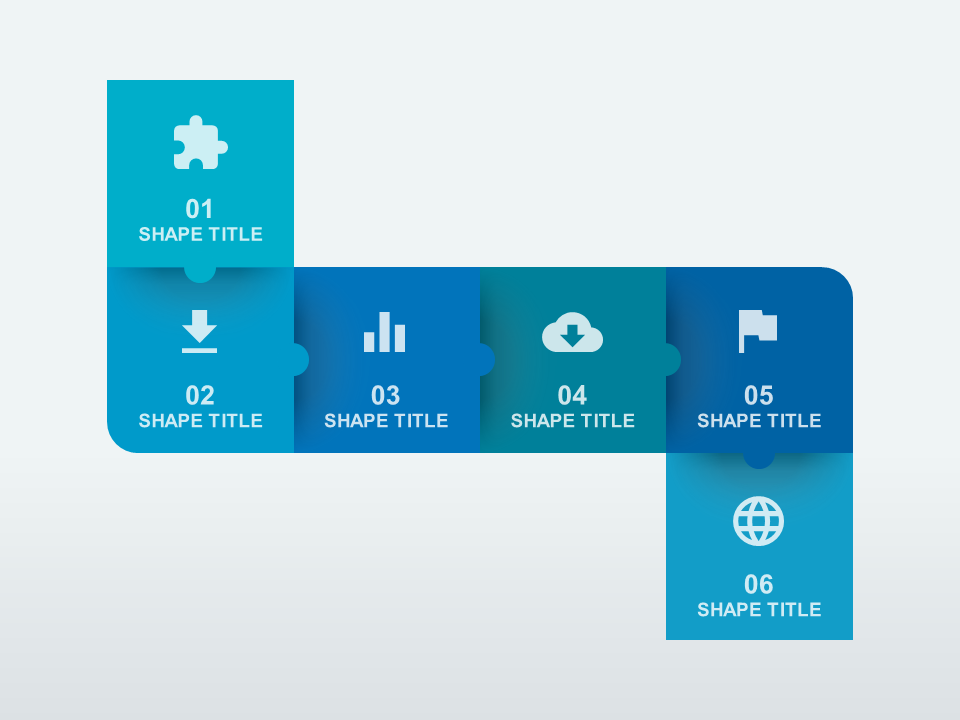 Square Joint Arrange PowerPoint Templates - PowerPoint Free