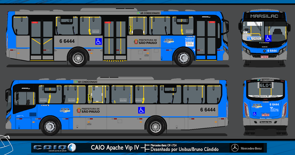 SPBus Desenhos: 6 6444 | Transwolff