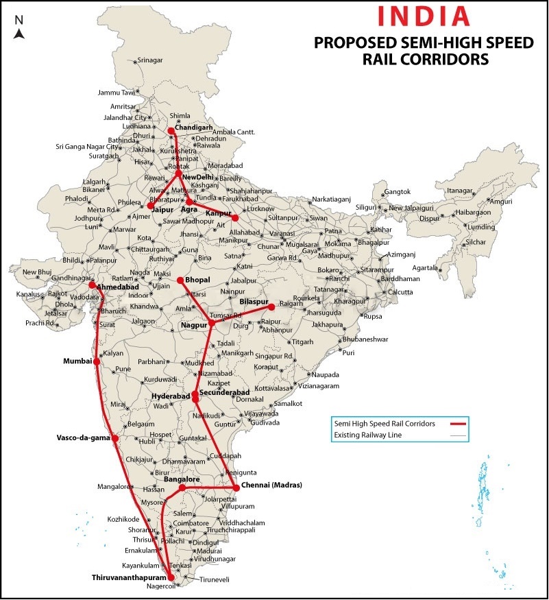 Spanish, French, Chinese firms to study PM Modi’s Diamond Quadrilateral ...