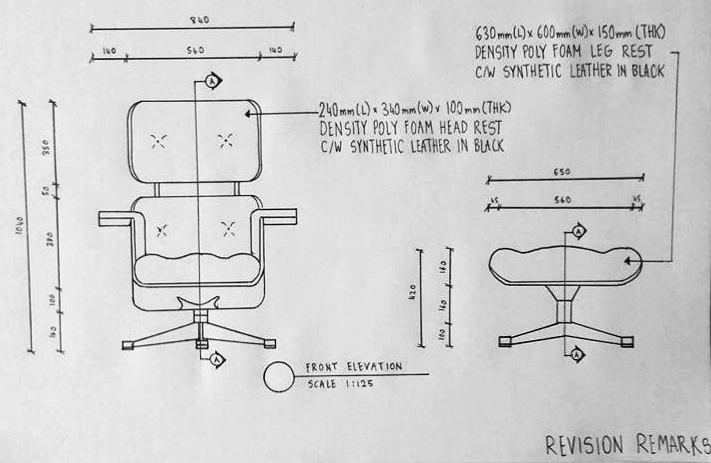 #Bachelor of Interior Architecture: Revision Drawing - Task 4