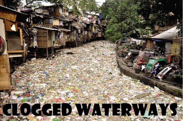 Thoughts to Promote Positive Action...: Clogged Waterways