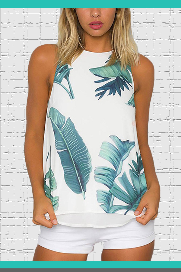floral tank tops