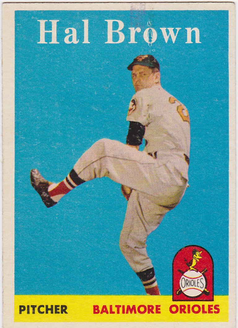 Talking Heads: The Topps 1958 Baseball Set: #381 Hal Brown