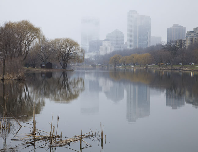 Urban Wilderness: Milwaukee's lakefront in fog