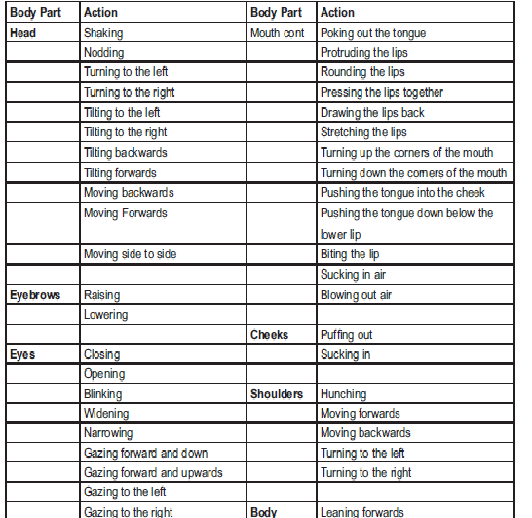 A Beginner's Guide to Auslan: Expression or Non-Manual Features