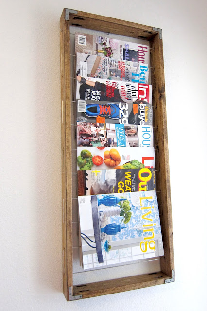 Inspired Whims: DIY Magazine Rack
