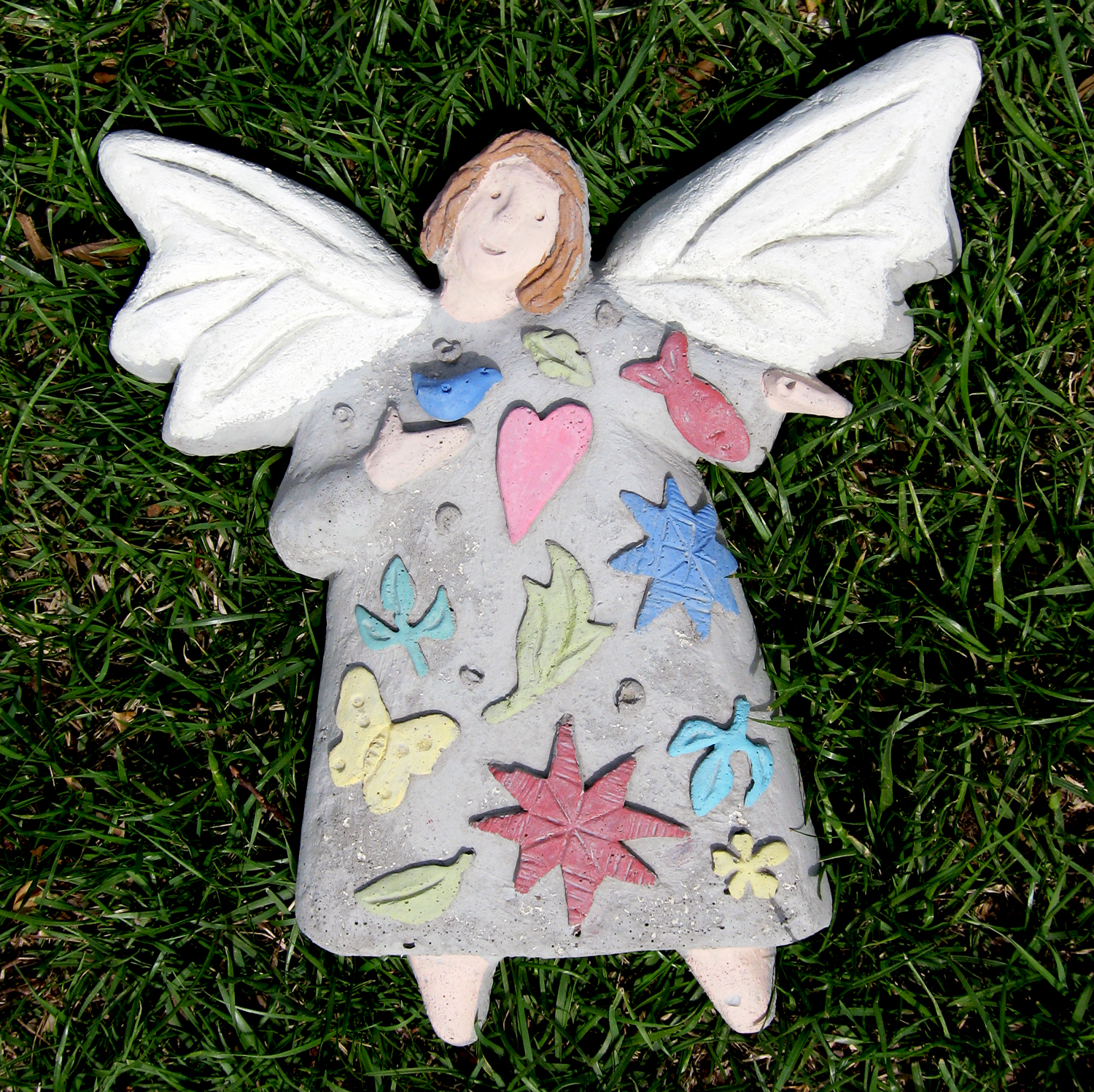 From the Summer's Garden: NATURE ANGEL STEPPING STONE