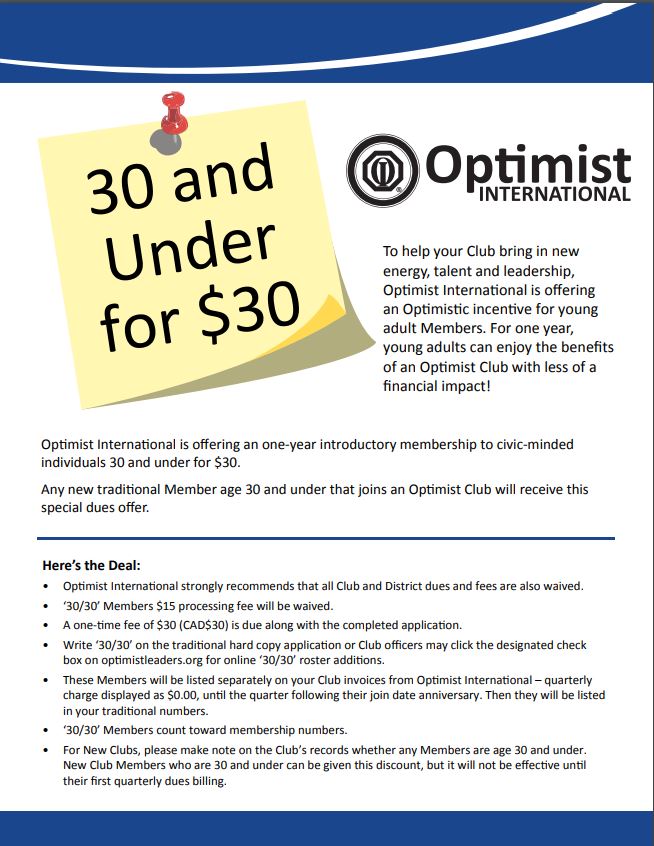 PNW District Optimist Clubs: 2018