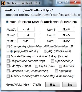 WarKey++ 6.5 EN Great Warcraft 3 Hotkey Changer (1.26a Fix) | Warcraft ...