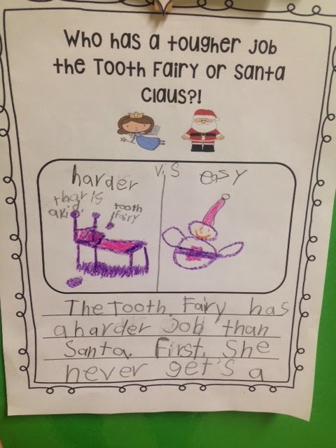 Crafting in Cardigans: PERSUASIVE WRITING: Tooth Fairy vs. Santa Claus
