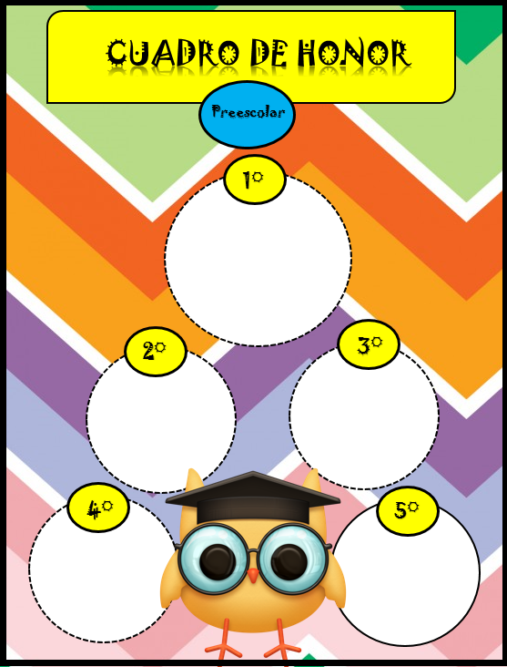 Fichas de Primaria: Cuadros de honor