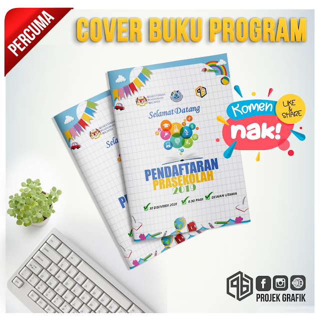Aksesoris 30+ Cover Buku Program
