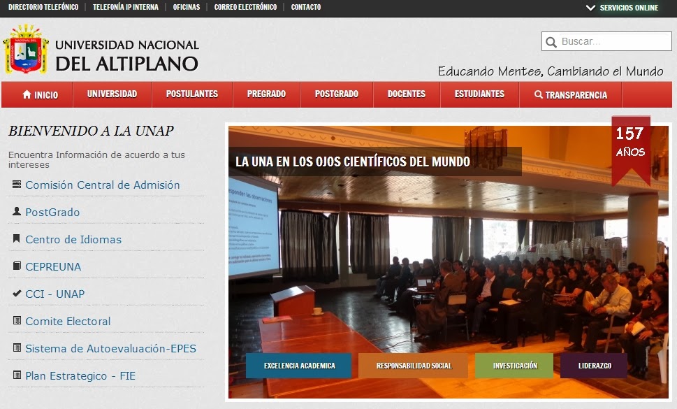 Ingresantes UNAP PUNO 2014 RESULTADOS Examen ORDINARIO, Universidad ...