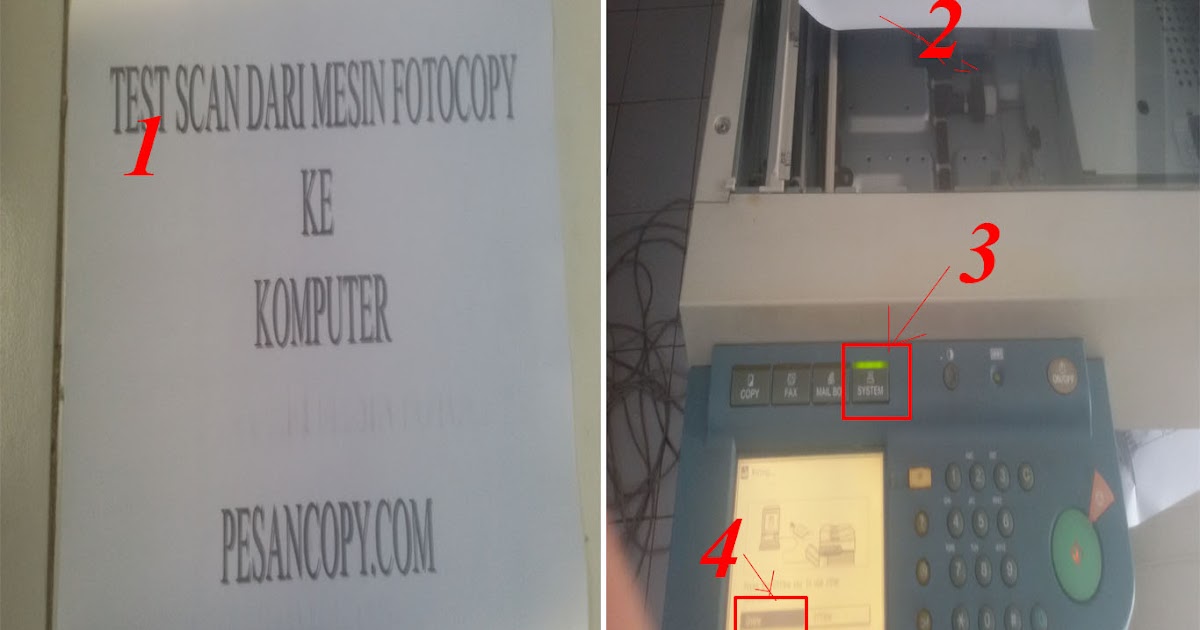 Langkah-langkah detail cara Scan dari mesin fotocopy ke komputer ...
