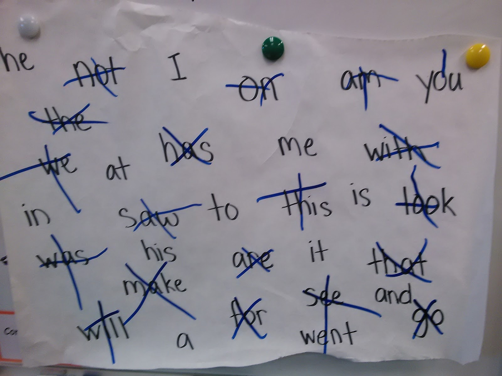 Primary Sped Champ: Sight Word Cross out