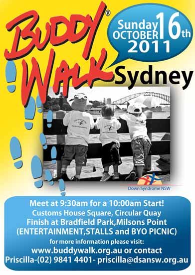 Keeping Up with Down Syndrome NSW: Buddy Walk - Australia 2011, Sydney ...