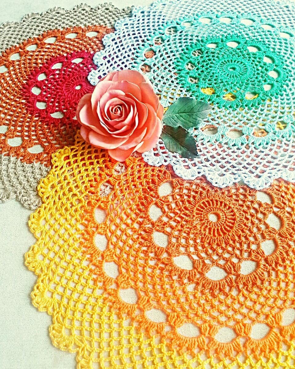 Sousplat em Crochê ou Centrinho de Mesa com gráfico