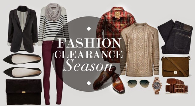 Fashion clearance season is here! Time to shop till you drop...