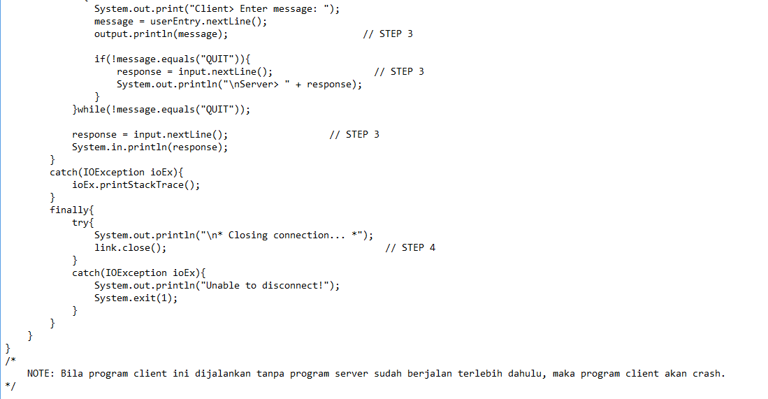 Organisasi Komputer dan Sistem Informasi: PRAKTIKUM 10: CLIENT-SERVER ...