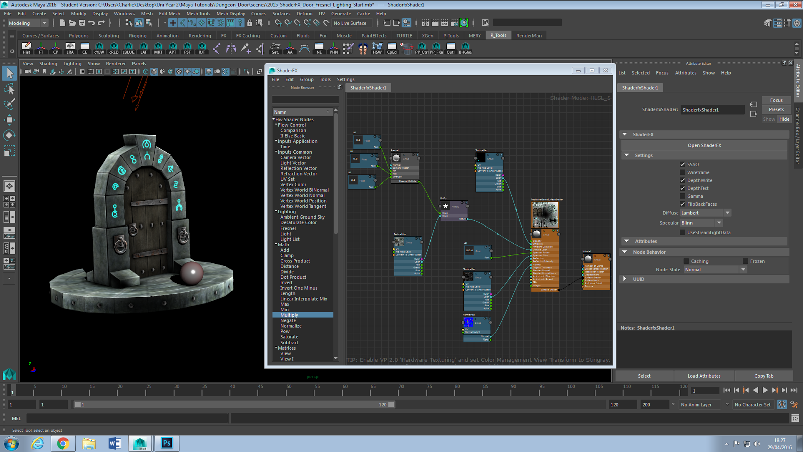 Charlie Serafini's Art Blog: Maya Tutorials - Shader FX Parts 1 - 3