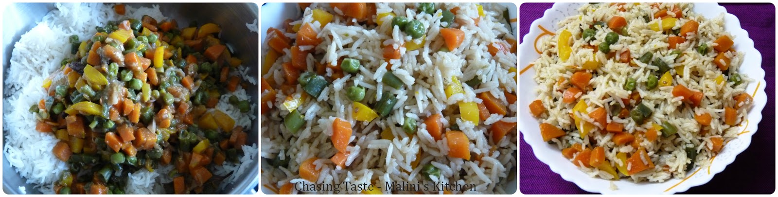 Chasing Taste: Vegetable Fried Rice Recipe - Indian Style