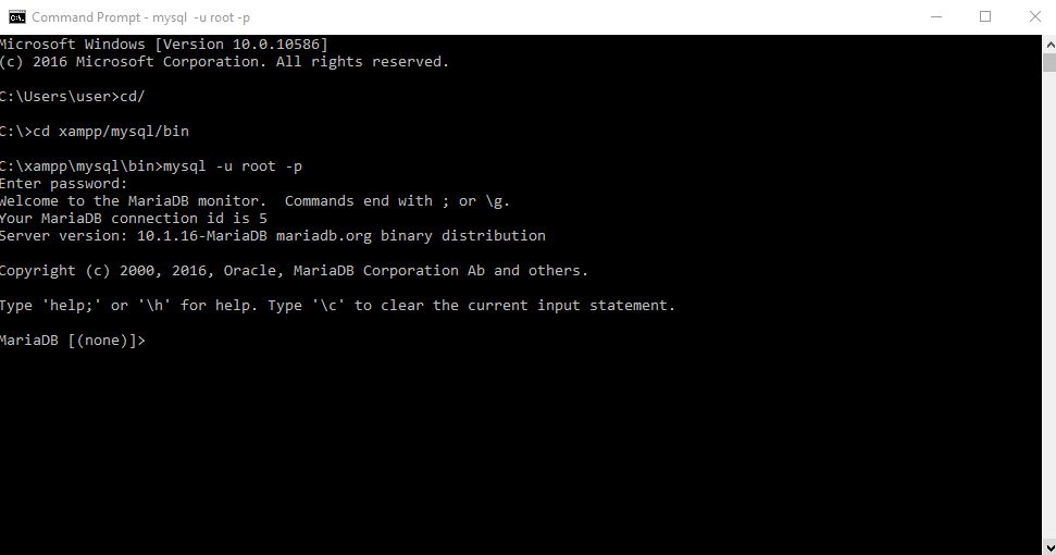 Cara Mengaktifkan MYSQL di XAMPP melalui CMD ( Command Prompt ) - SMK ...