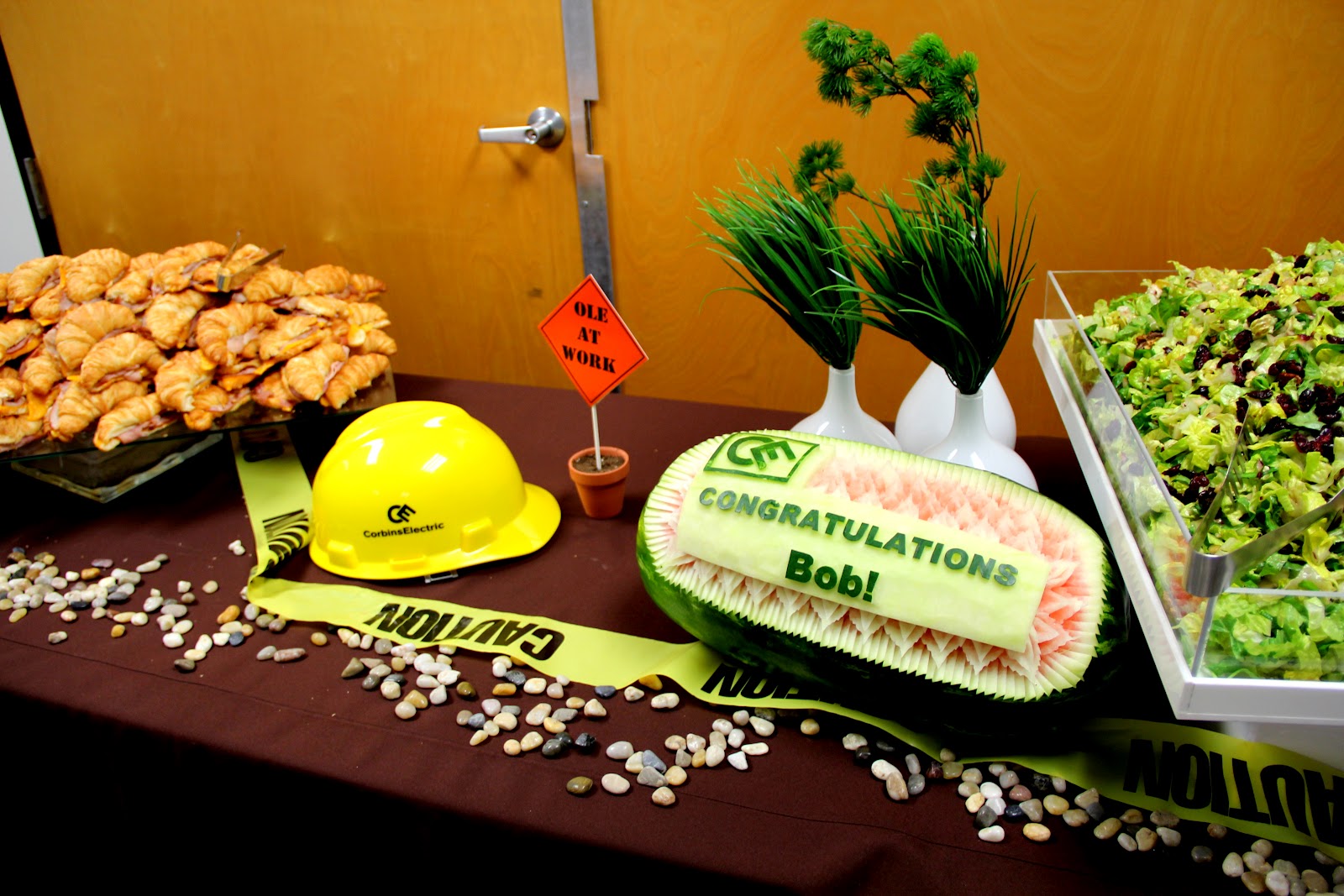 Construction Themed Corporate Retirement Party