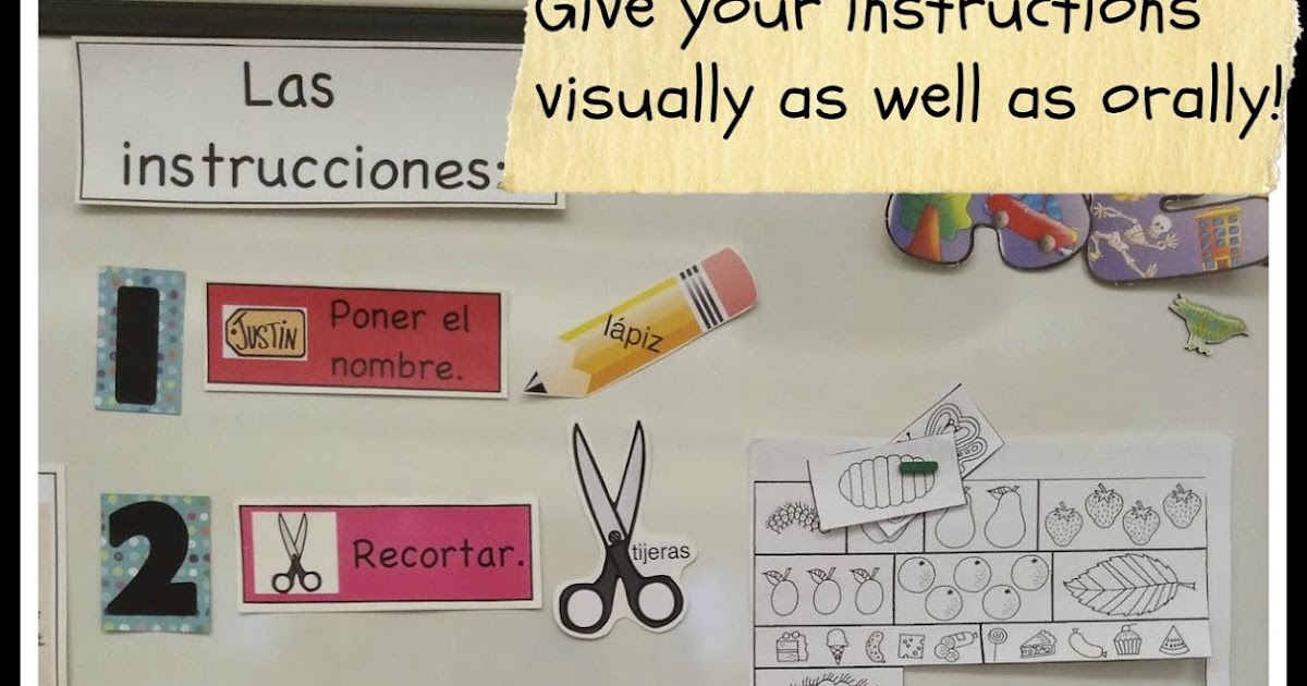 Giving Instructions Visually as Well as Verbally in the Target Language ...