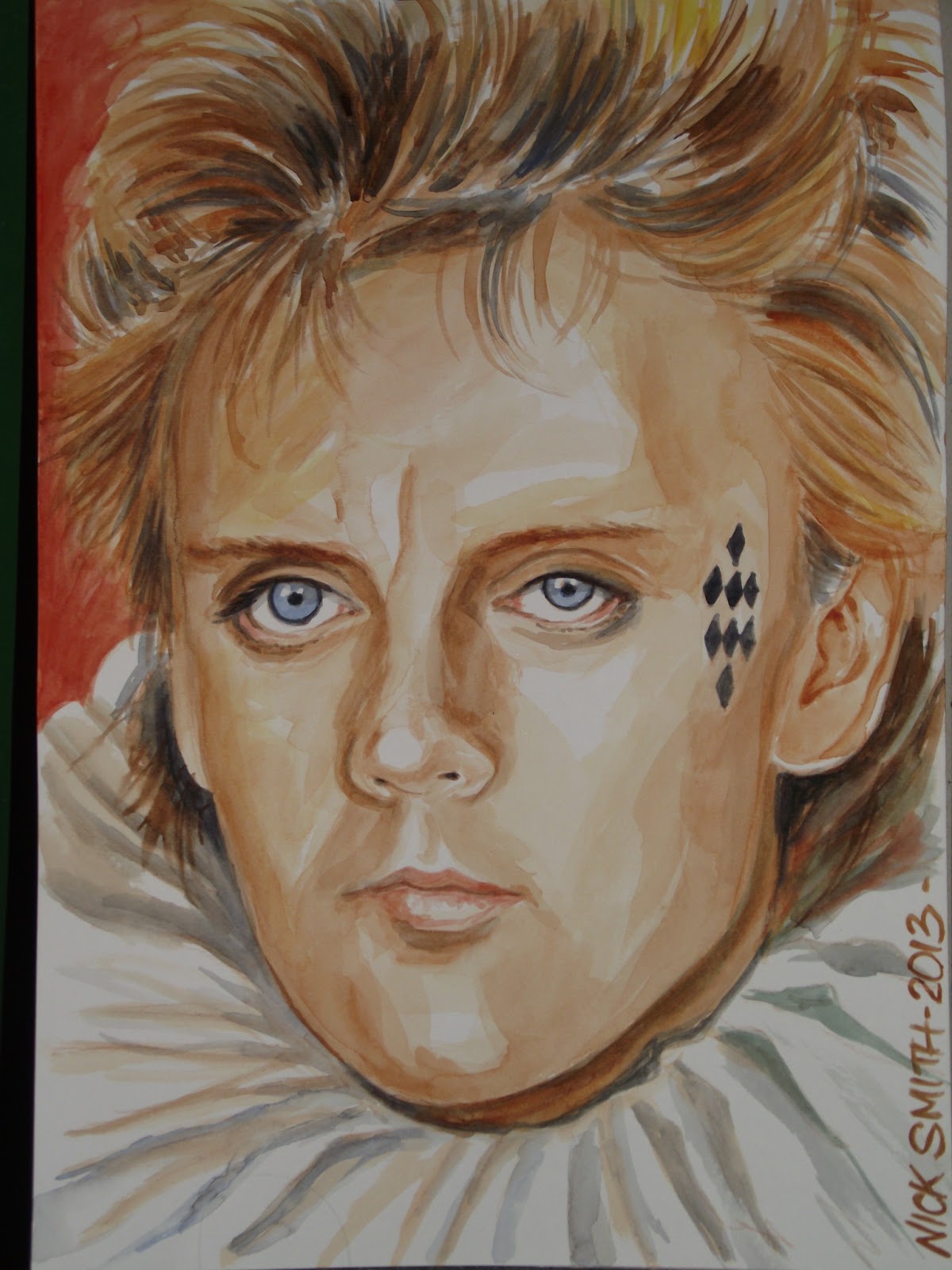 Inky Blinky Blog: Roger Taylor, Queen, water colour