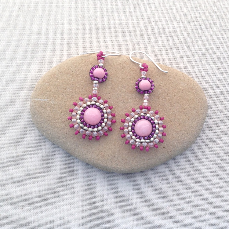 Lisa Yang Jewelry : Using Circular Brick Stitch Components for Earrings