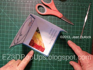 EZ3D Pop Ups: Three-sided Corner Gift Card Valentine