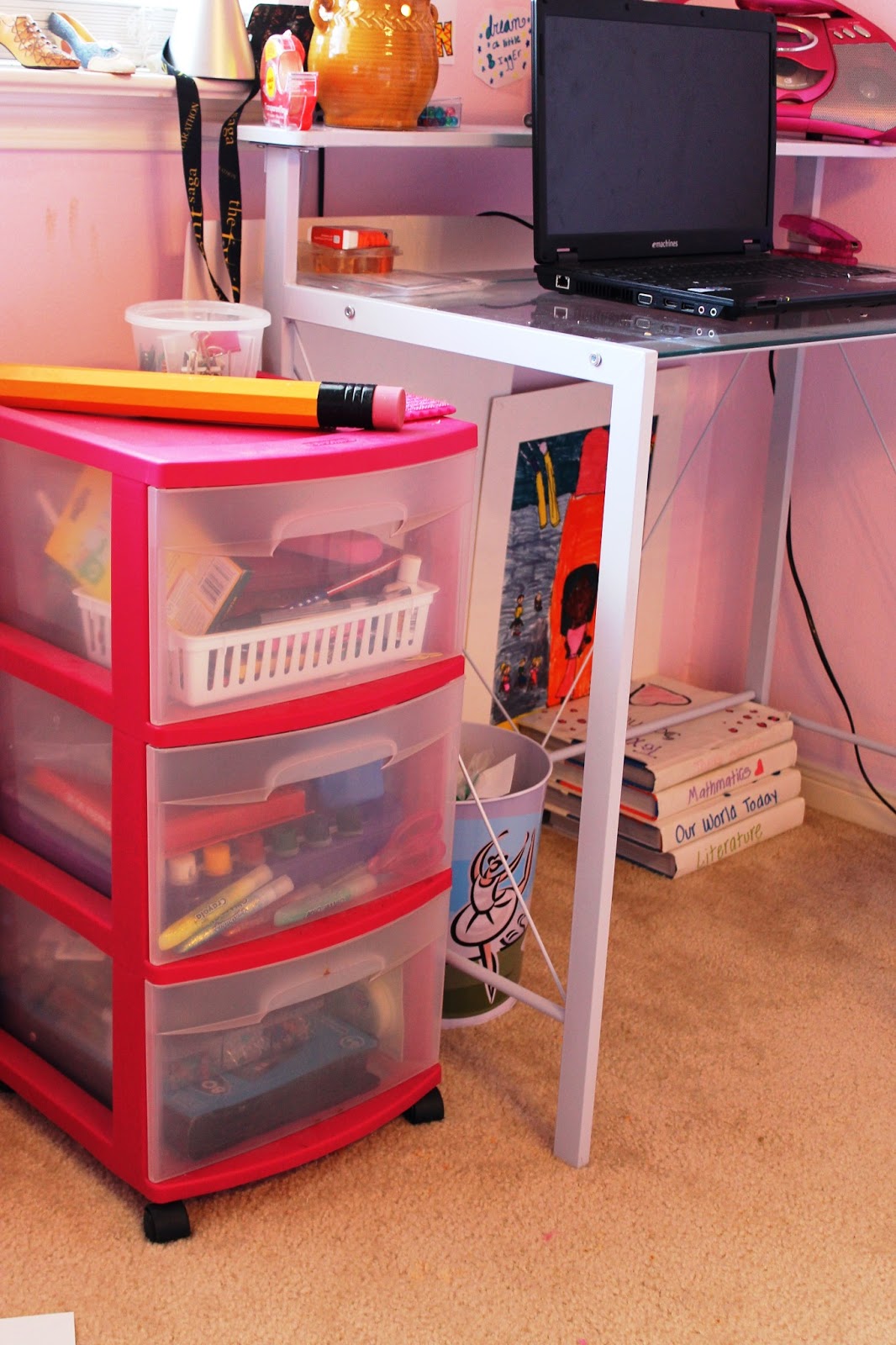 Contact Paper & Decor: Covering Some Old Plastic Drawers. | Nicki Woo ...