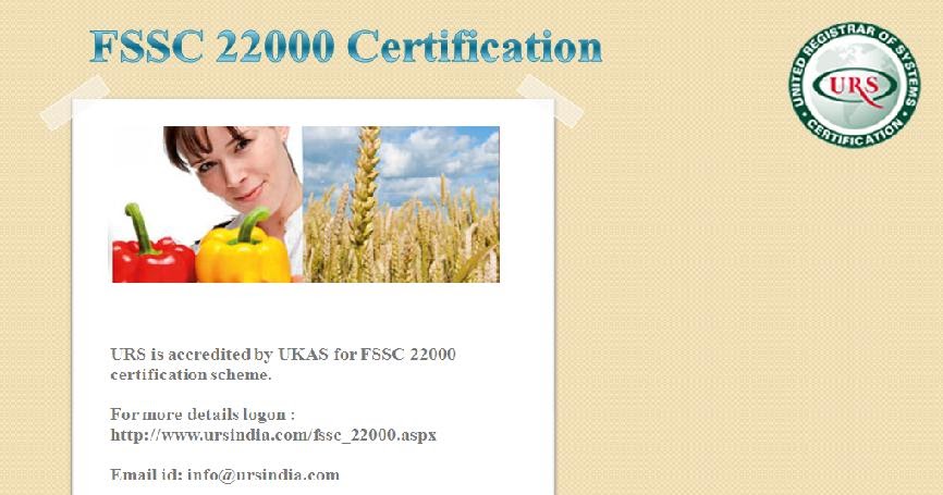 Food Safety System Certification FSSC 22000: Know FSSC 22000 ...