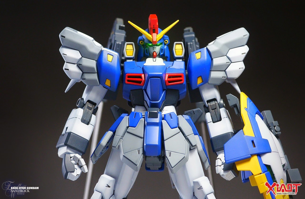 MG 1/100 Sandrock Gundam Custom EW with Cloak Custom Build - Gundam ...