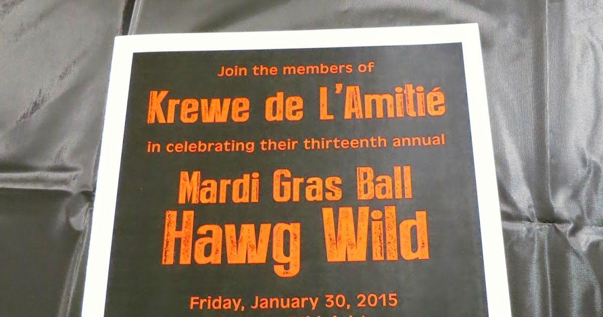 Life By The Pool. . .it's just BETTER!: Mardi Gras Ball "Hawg Wild"