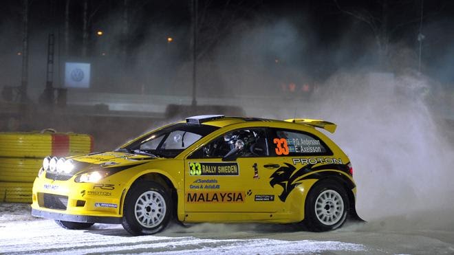 Proton Satria Neo S2000 - Mendahului Hari Pertama Rally Sweden - BEAM