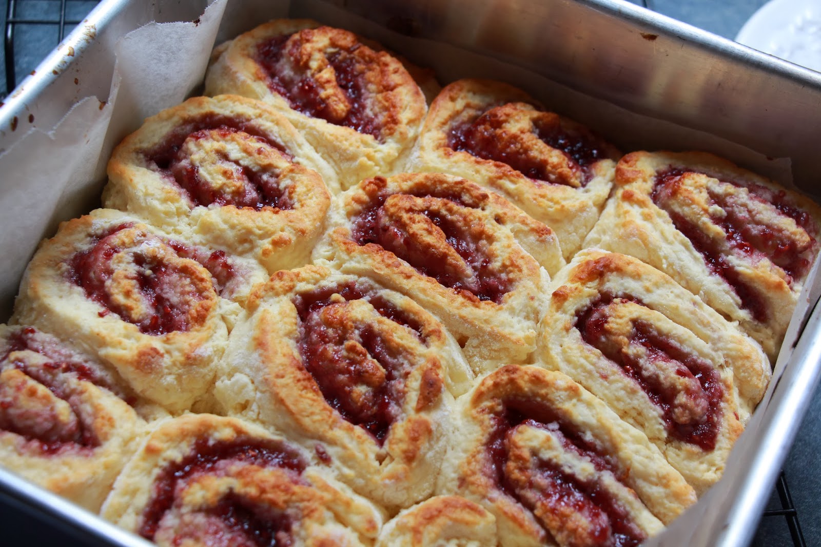 Apricot Tart: Quick and Easy Raspberry Jam Scrolls