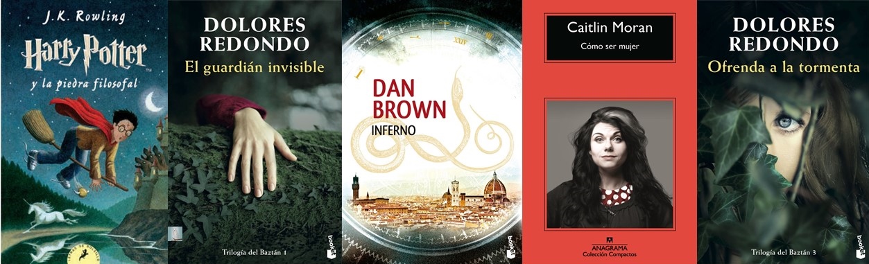 El Búho entre libros: LIBROS DE BOLSILLO MÁS VENDIDOS (2-DICIEMBRE-2016)