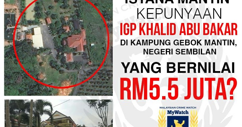 DATO' SRI SANJEEVAN RAMAKRISHNAN: SAMPAI BILA KHALID MAHU MEMBISU ISU ...